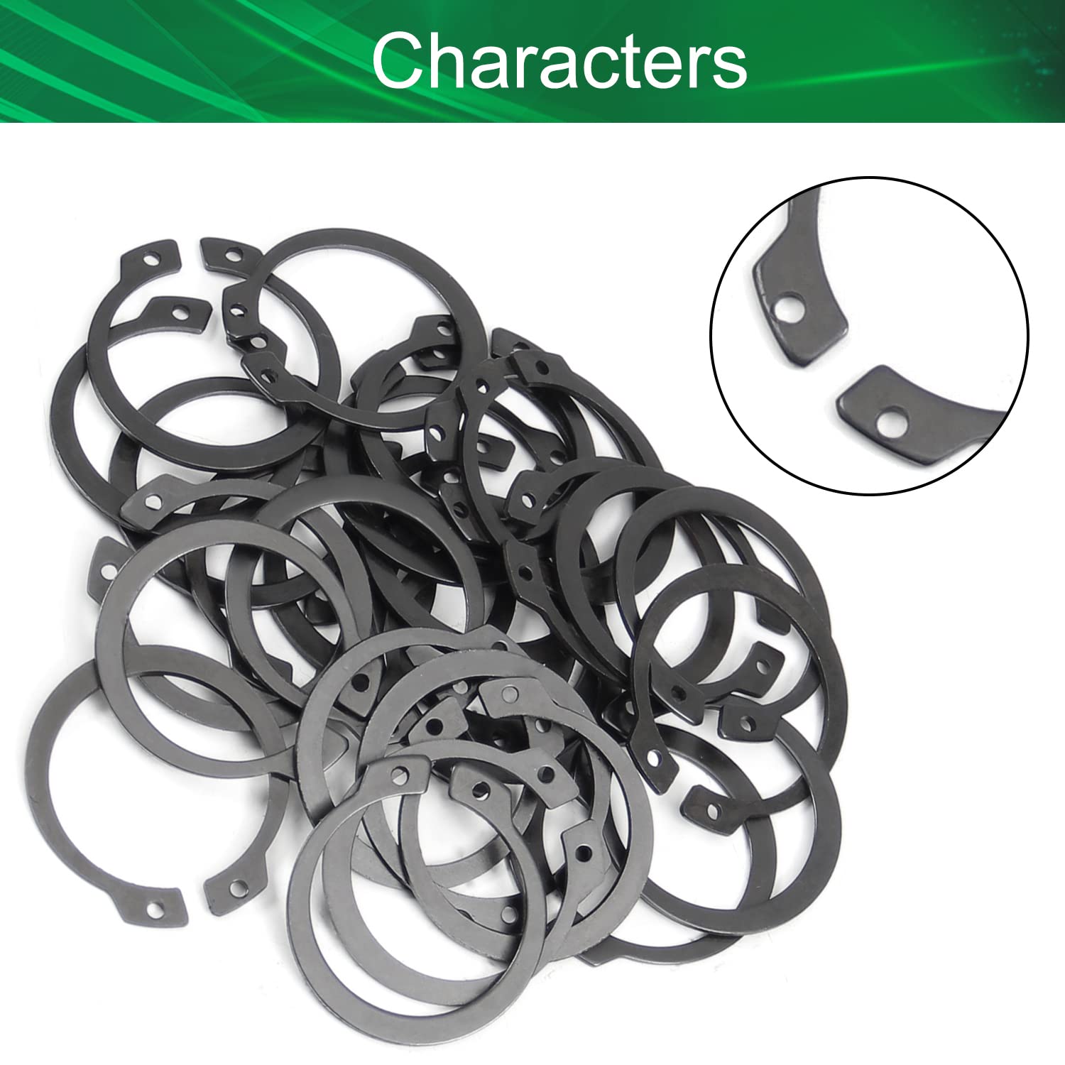 Hydraulic Jack Snap Ring Mechanical Retaining Clips Horizontal Jack ...