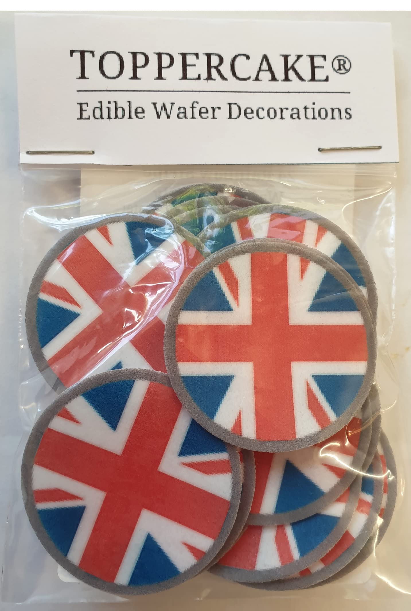 Toppercake Edible Wafer Union Jack Great Britain Flag Cup Cake ...