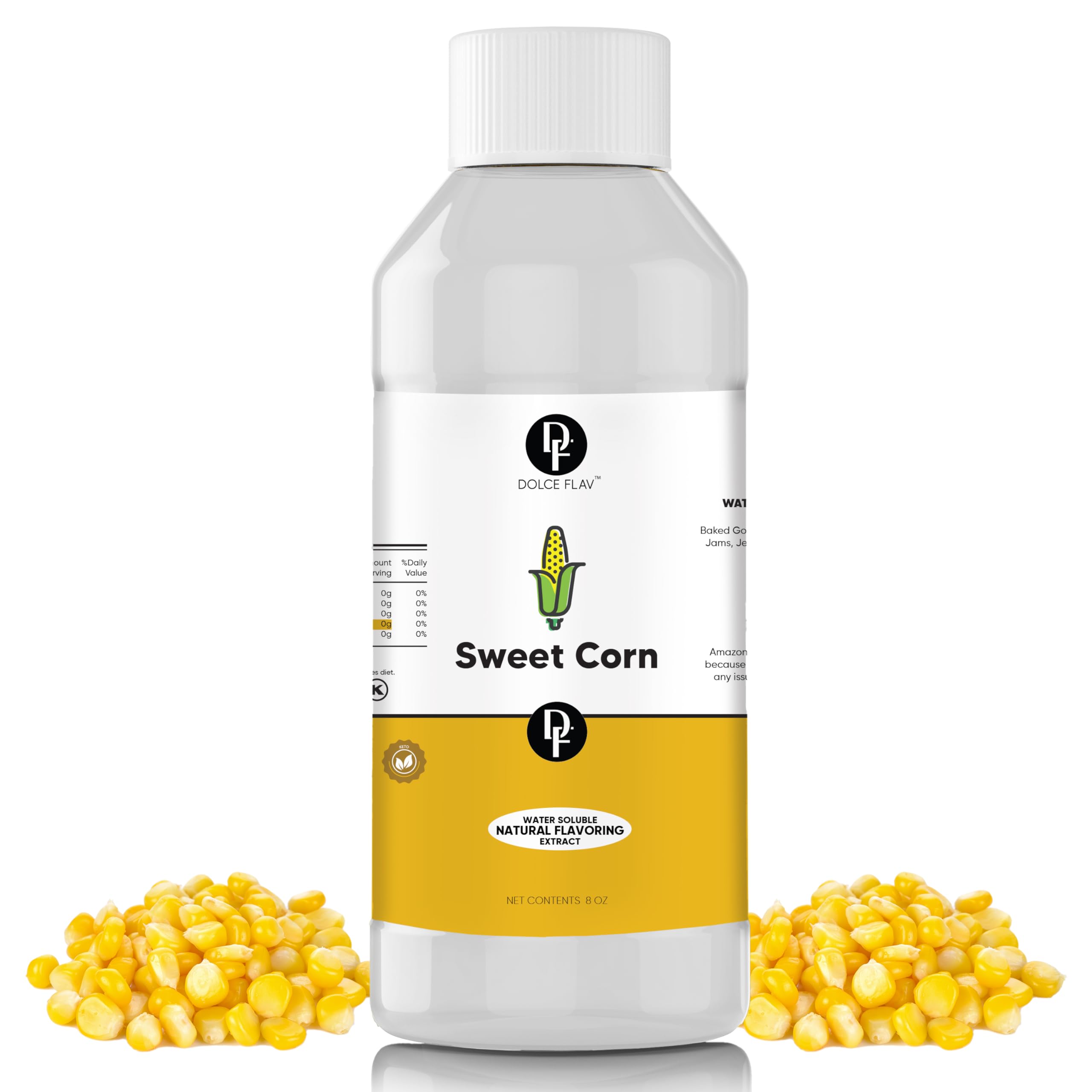 Amazon.com: Dolce Flav Natural Sweet Corn Extract - 8 Ounce Water ...