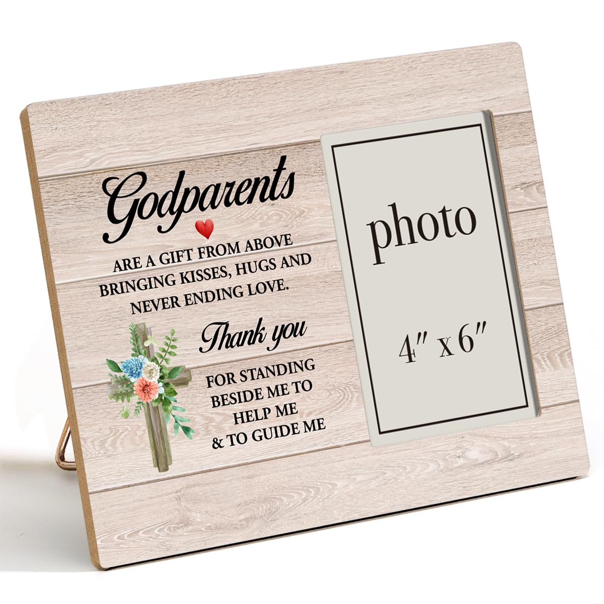 Amazon.com - Dumyum Godparents Gift, Gifts for Godparents Wood Photo ...
