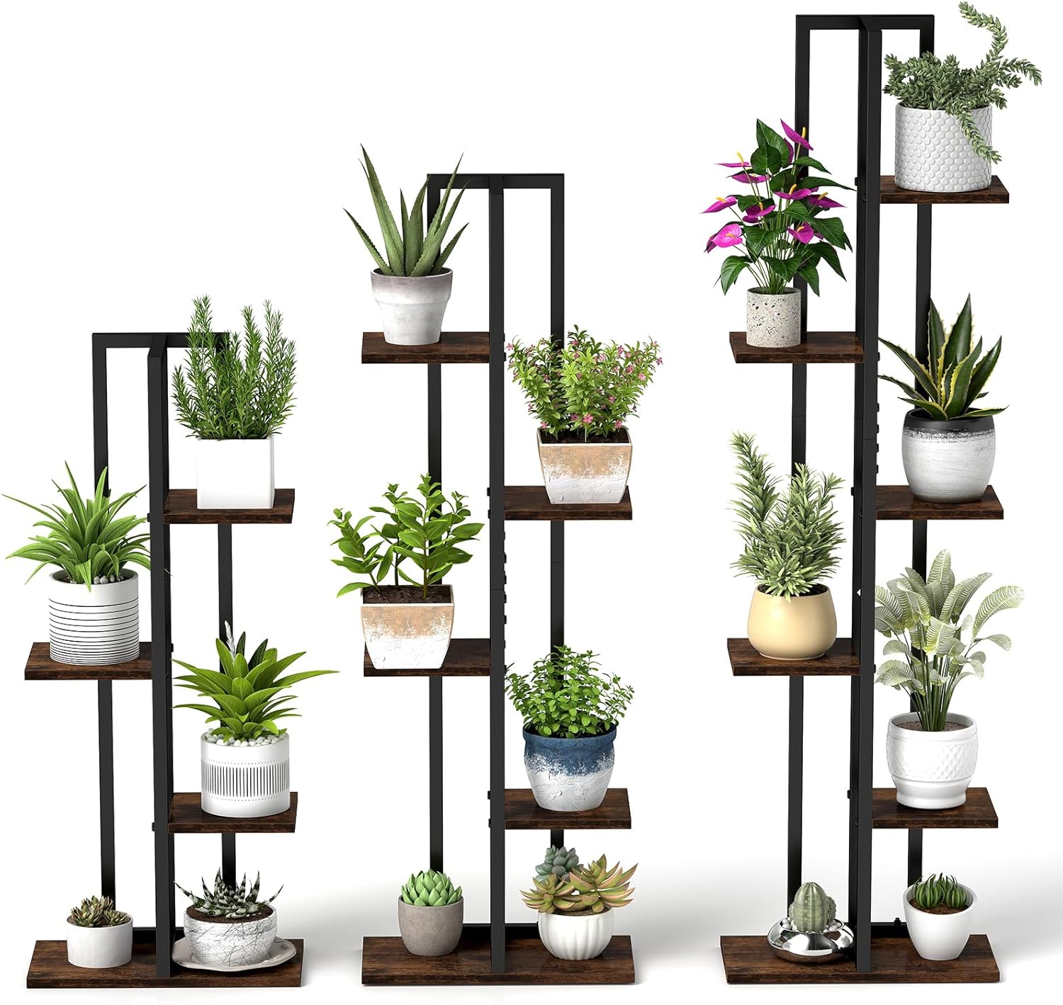 Amazon.com: Giantex 3 PCS Plant Stand Indoor Set, 4/5/6 Tier Corner ...