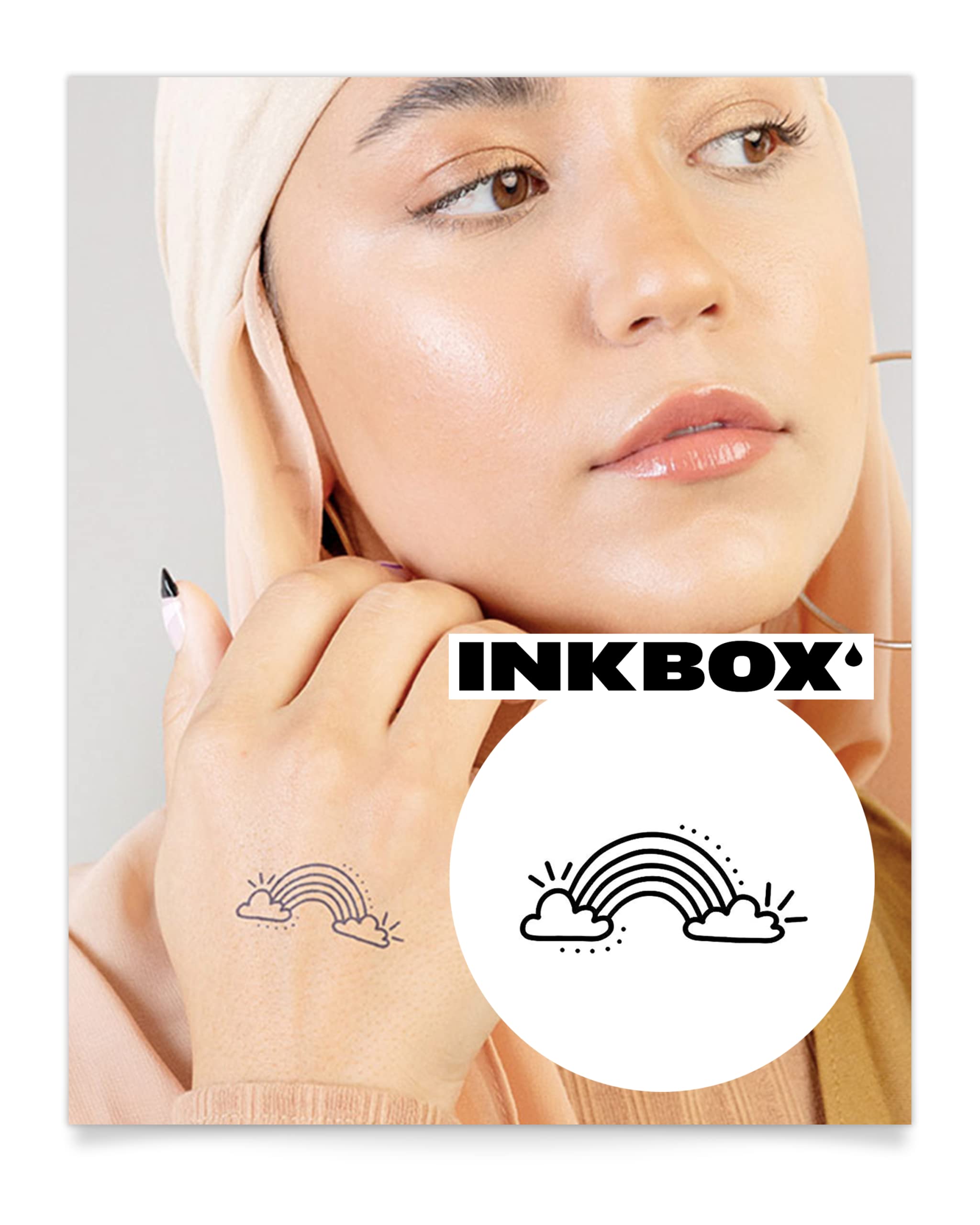 Inkbox Temporary Tattoos, Semi-Permanent Tattoo, One Premium Easy Long ...
