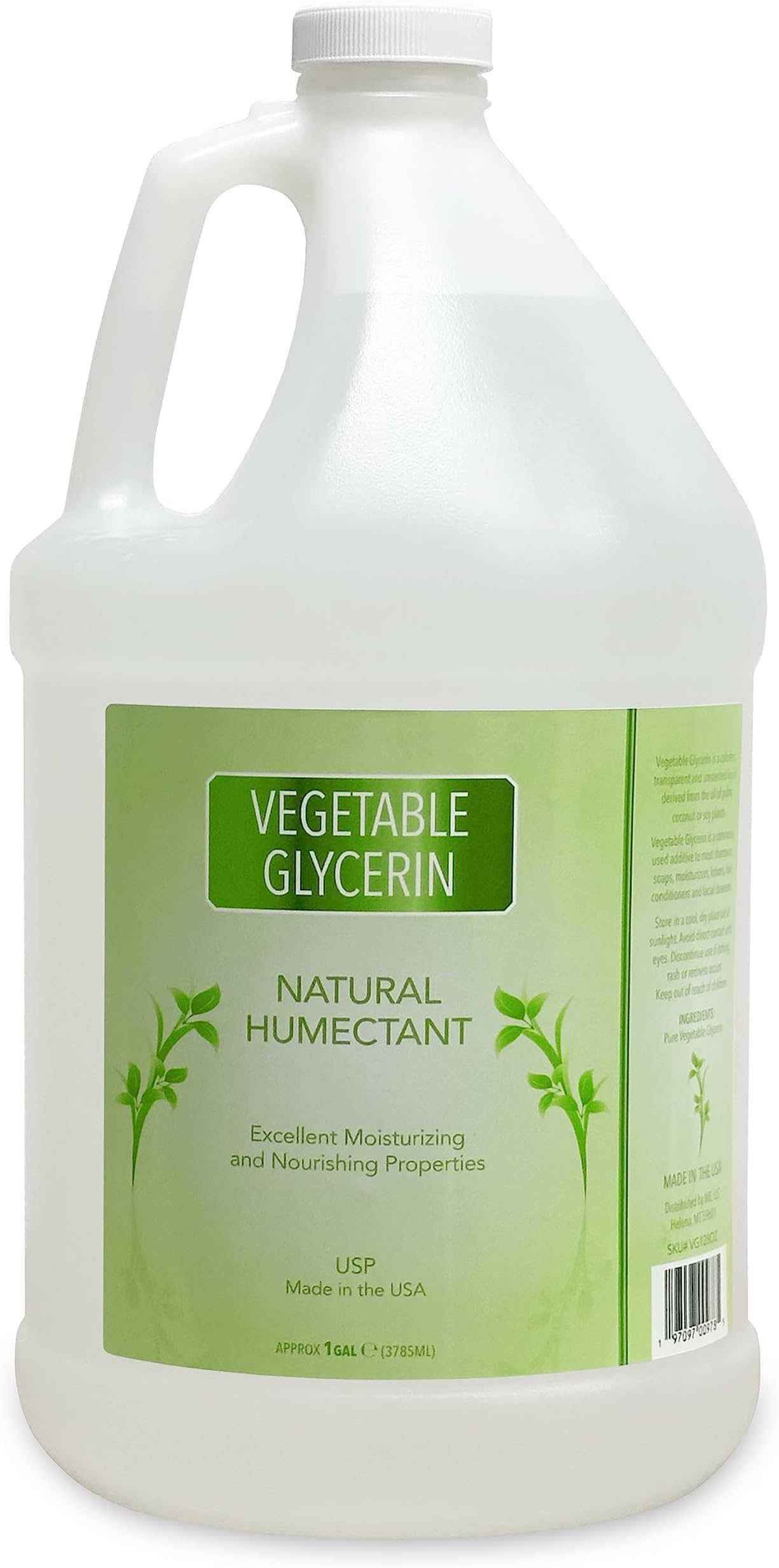Amazon.com : Vegetable Glycerin Distributed by ME LLC, 1 Gallon, USP ...