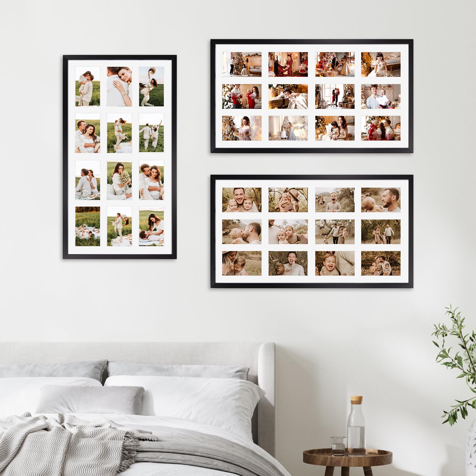 Snapklik.com : SPEPLA 12 Opening 4x6 Black Collage Picture Frames Set ...