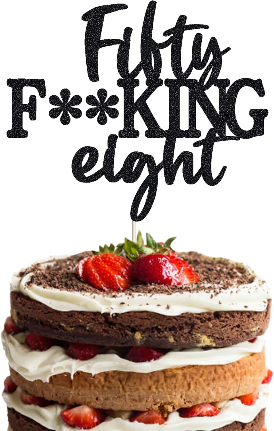 Amazon.com: Happy 58th Birthday Cake Topper 58th birthday decorations ...