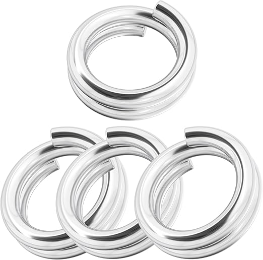 Amazon.com: JYvivid 4 Pcs 925 Sterling Silver Split Jump Ring, Small ...