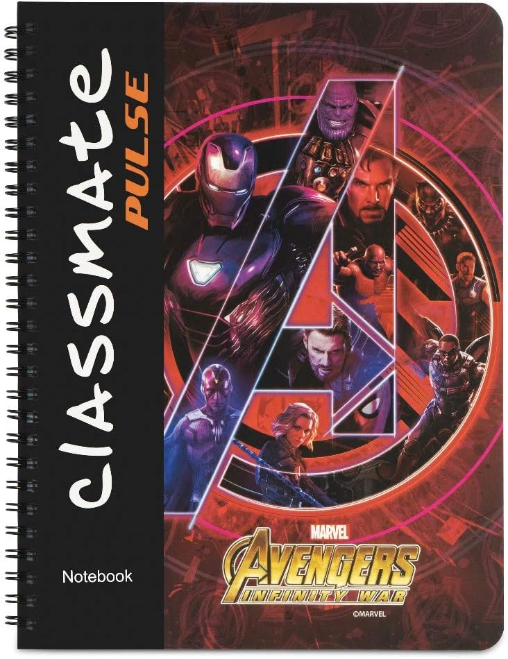 Classmate Pulse Spiral Notebook - 203 mm x 267 mm, Soft Cover, 160 ...