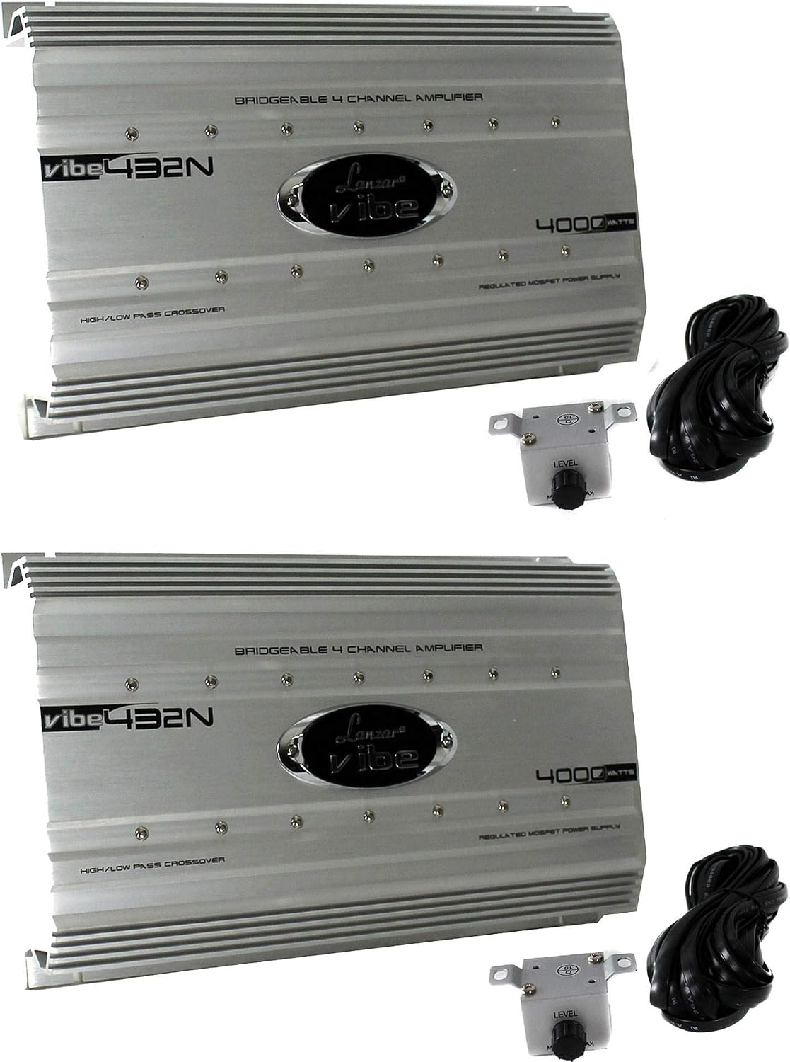 Amazon.com: Lanzar 4000 Watt 4 Channel Bridgeable Car Stereo Amplifier ...