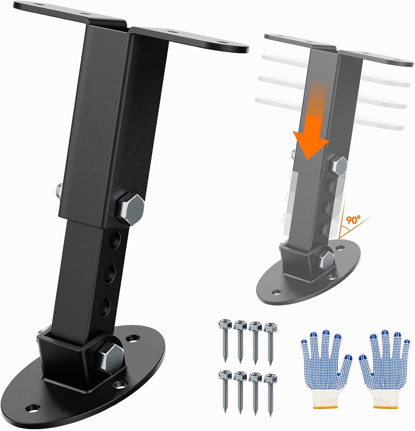 Amazon.com: Pergola Roof Riser Beam Bracket, RISHTEN Adjustable Heavy ...