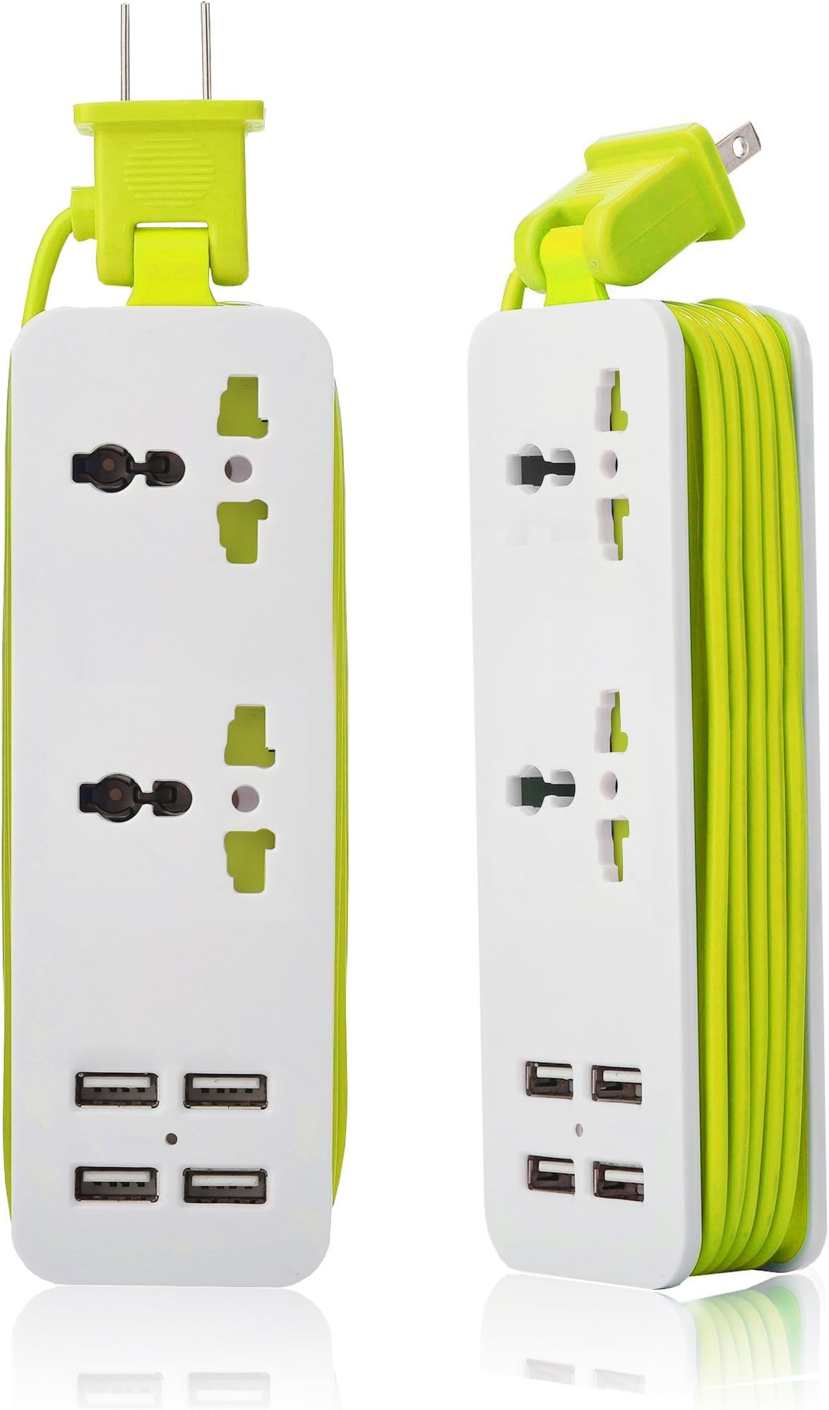 Amazon.com: New & Improved 2021 POWERGENCE Travel Adapter Power Strip ...