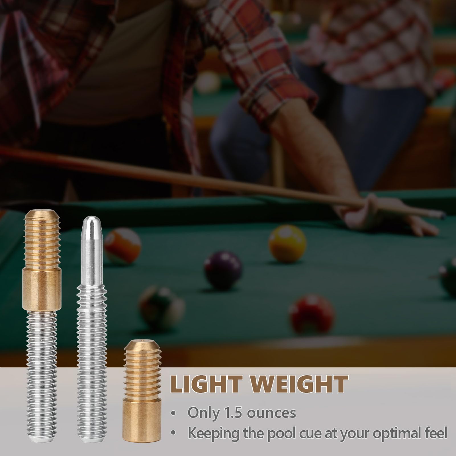 Snapklik.com : Oztwel Quick Release Pool Cue Joint, 3/8 10 Billiard Cue ...