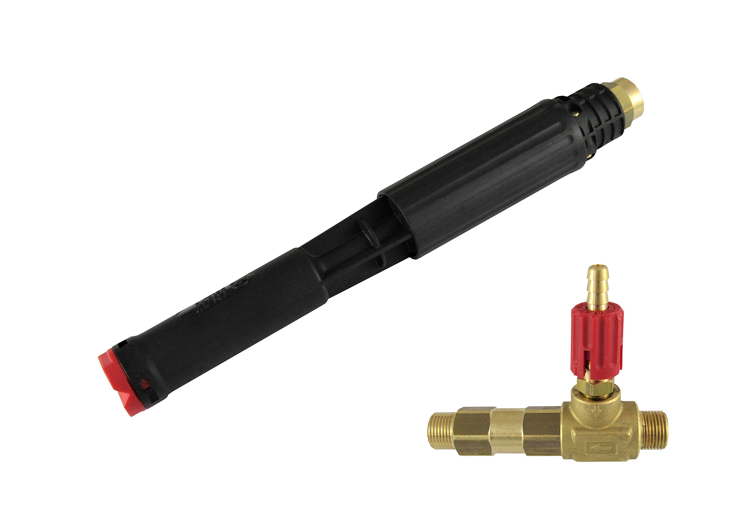P.A LS12 Red High Pressure Foam Lance 1/4"F & Chemical Injector 0-15 ...
