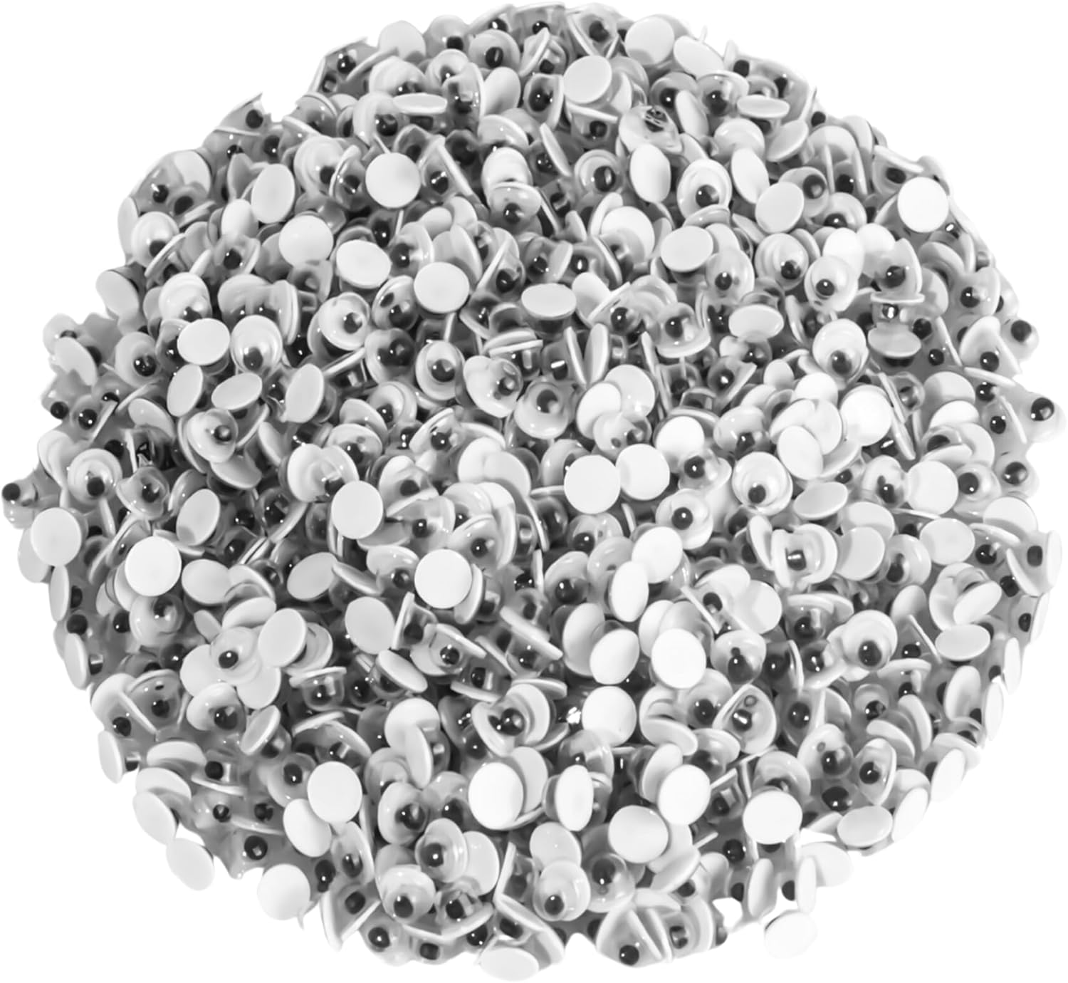 Amazon.com: (5mm,1000PCS) Round Wobbly Wiggly Moving Googly Eyes, Mini ...