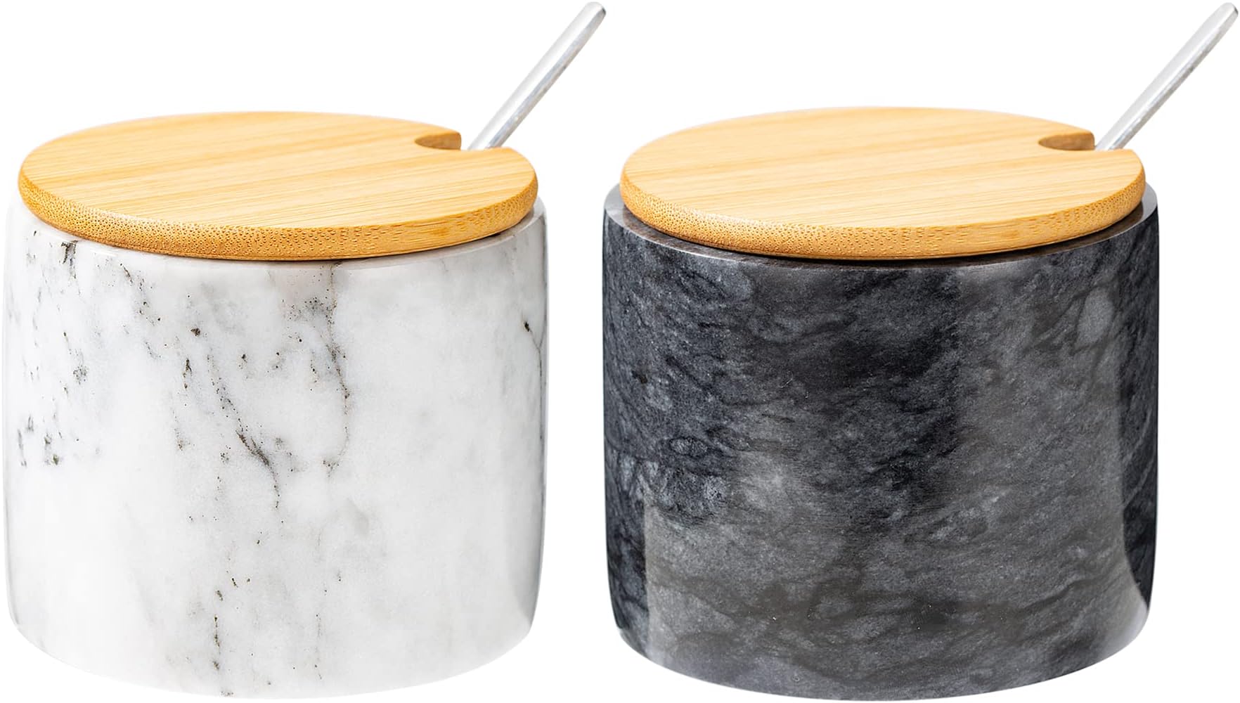 Amazon.com | NHKRTE Marble Sugar Bowl with Lid & Spoon, Sugar Container ...