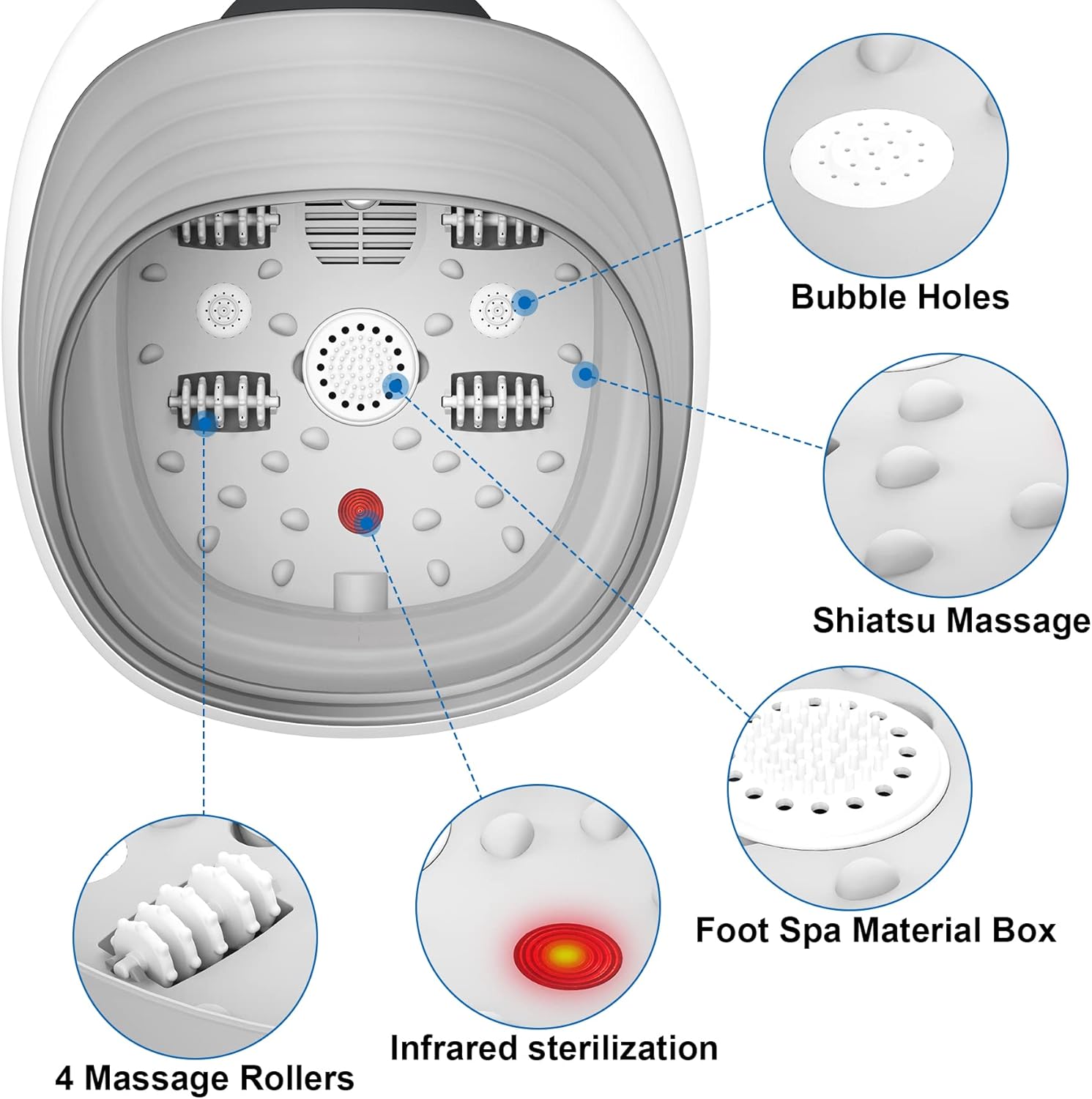 KNQZE Foot Spa Massager User Manual
