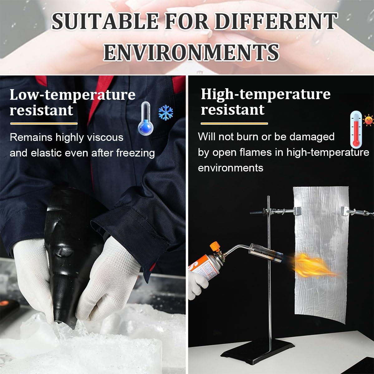 Snapklik.com : Valdoza Water-Proof Butyl Asphalt Roof Repair Tape, Self ...