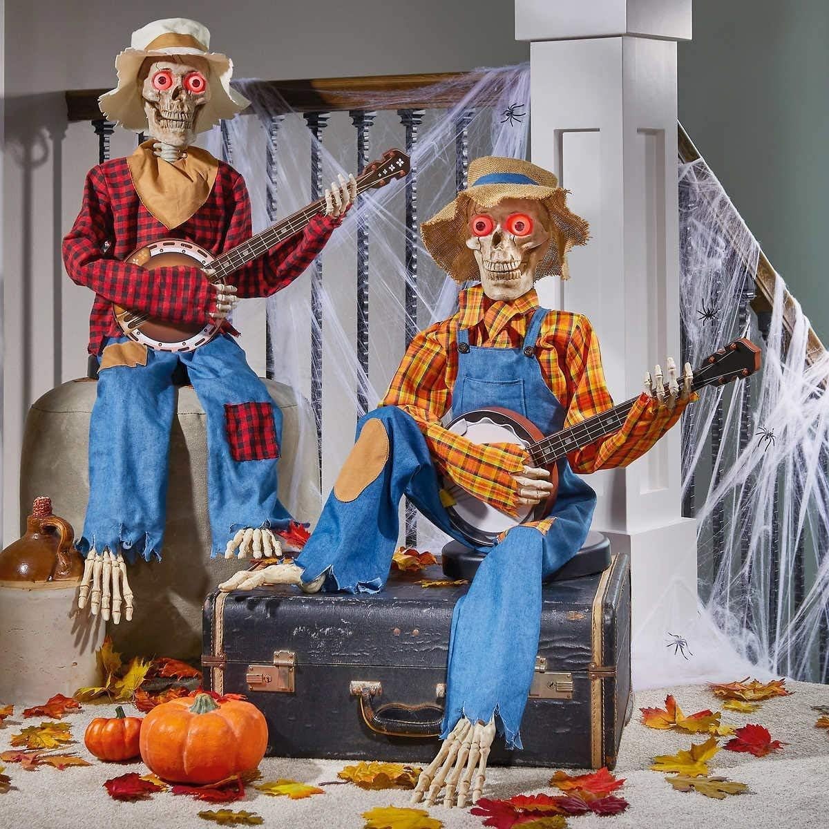 Amazon.com: Funny Animated Dueling Banjo Skeletons,Halloween Animated ...
