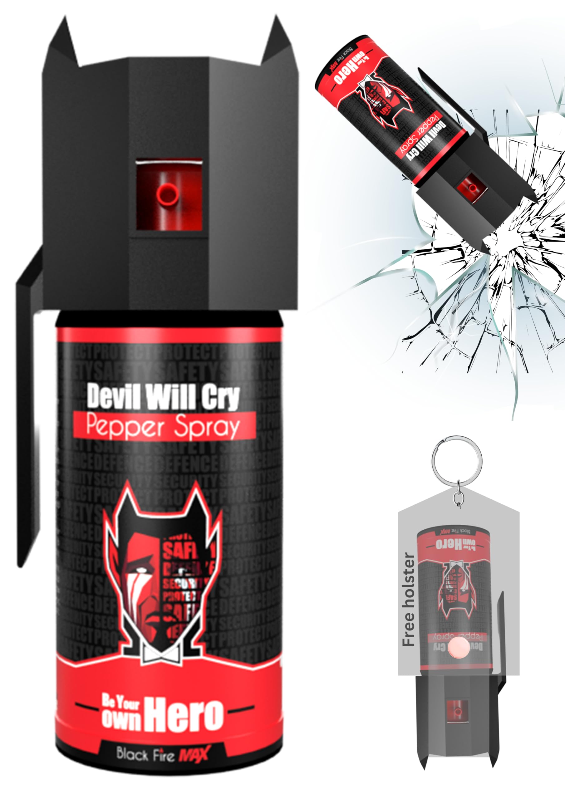 Buy DEVIL Will Cry Superior 3-in-1 Self Defence Gadget | Pepper Spray ...