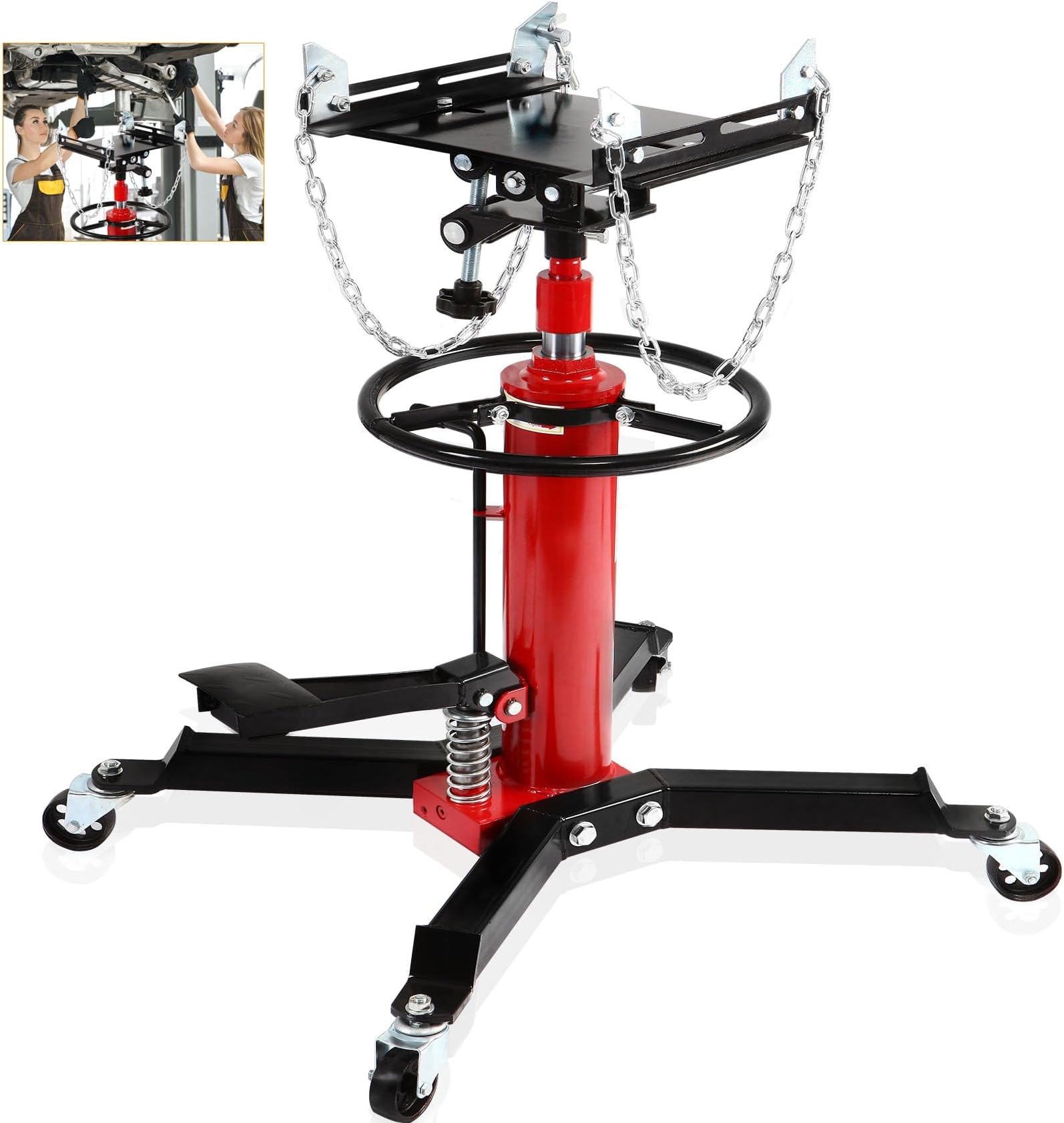 Amazon.com: Transmission Jack.1322lbs& 2 Stage Adjustable Telescoping ...