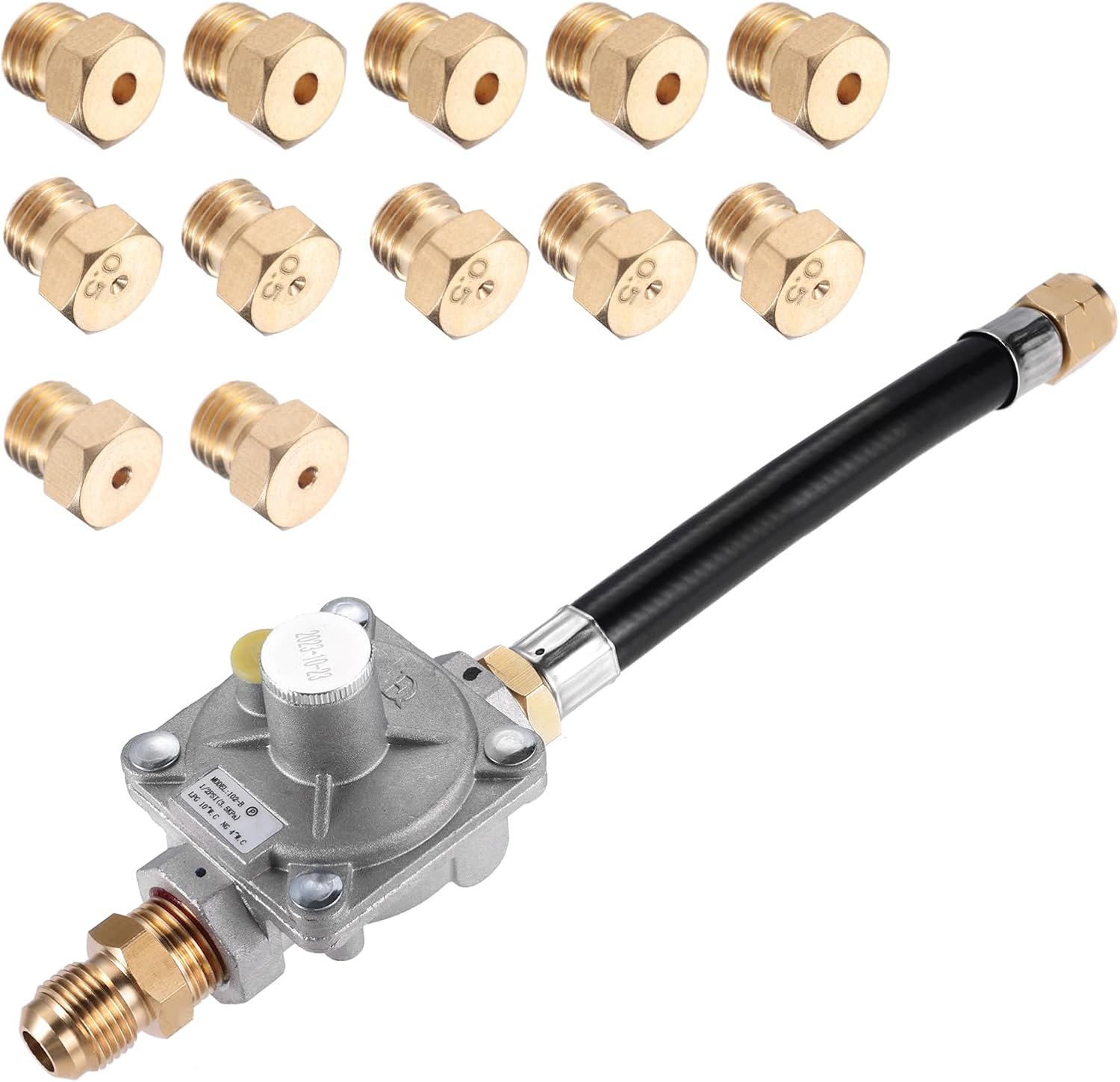 Amazon.com : Lemfema Natural Gas/Propane Grill Conversion Kits, Pressure Regulator Valve with ...