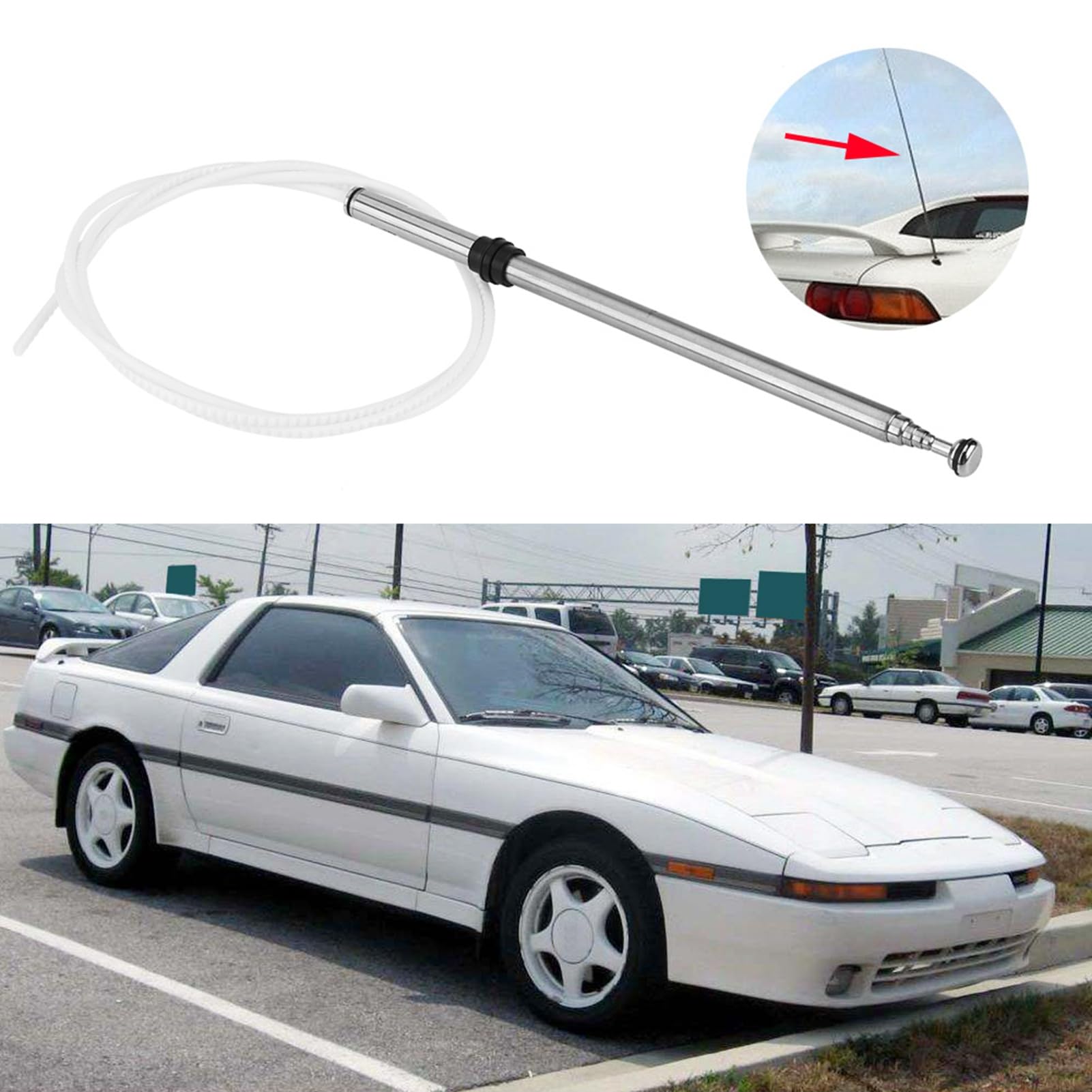 Fm Antenna Anina Universal 12V Power Antenna - Automatic Retractable AM ...