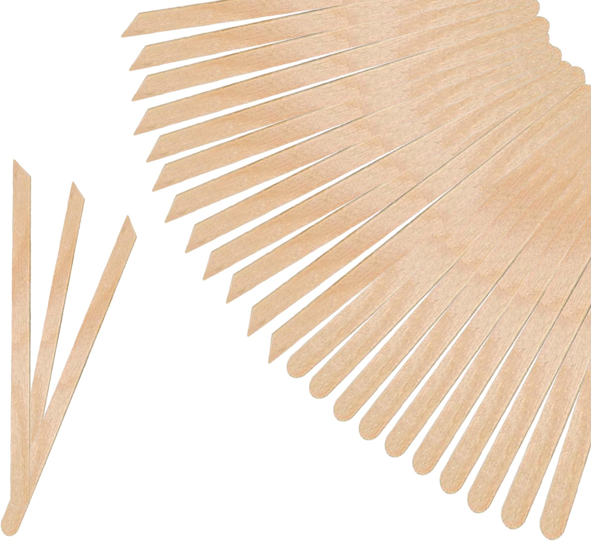 Amazon.com : SelfTek 100 Pcs Wooden Wax Applicator Spatulas Sticks for ...