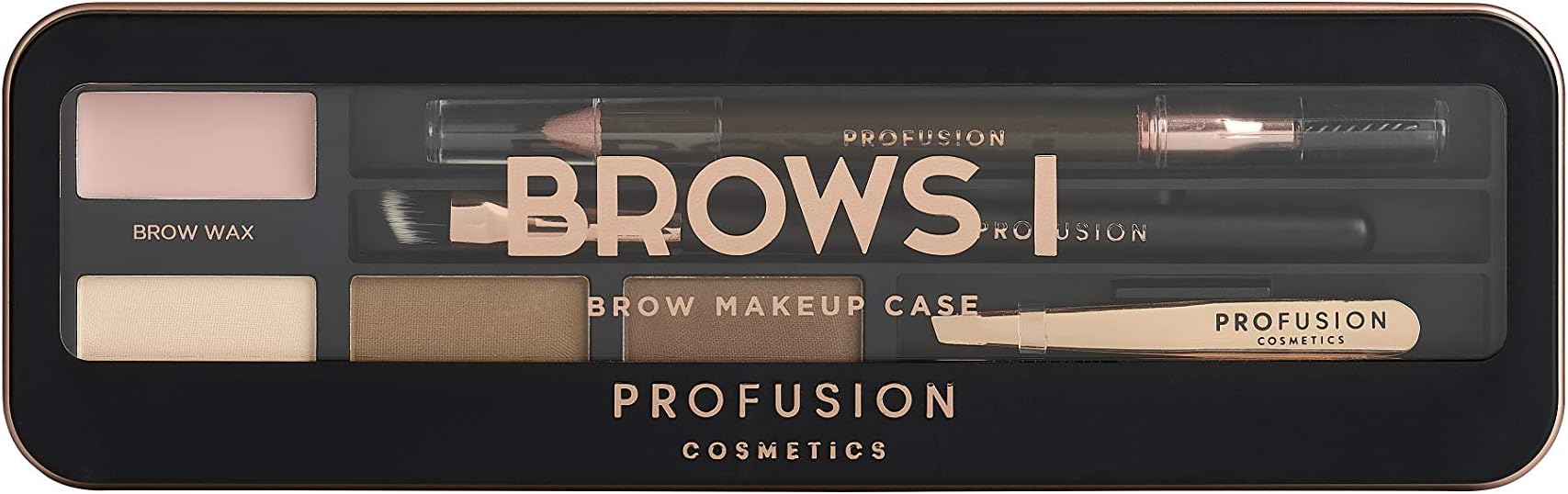 Amazon.com : Profusion Cosmetics Eyebrow Pro Makeup Case Brows I ...