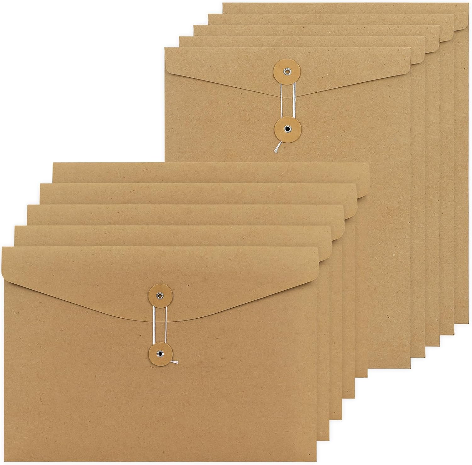 Amazon.com : NatureTouch 10PCS A4 Envelopes Kraft Paper Folders,Kraft ...