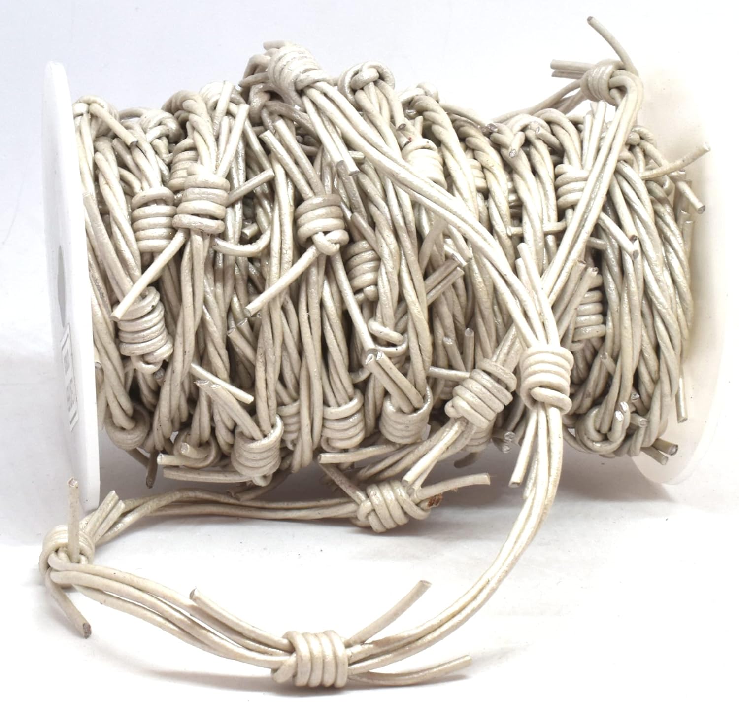 Amazon.com: Light Metallic Silver, Fake Barb Wire, 3 Strand Braid of 1 ...