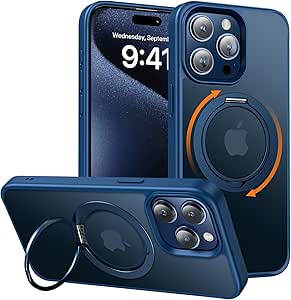 Amazon.com: Meifigno Upgrade 360° Loop Stand Series for iPhone 15 Pro Case with Stand, [MagSafe ...