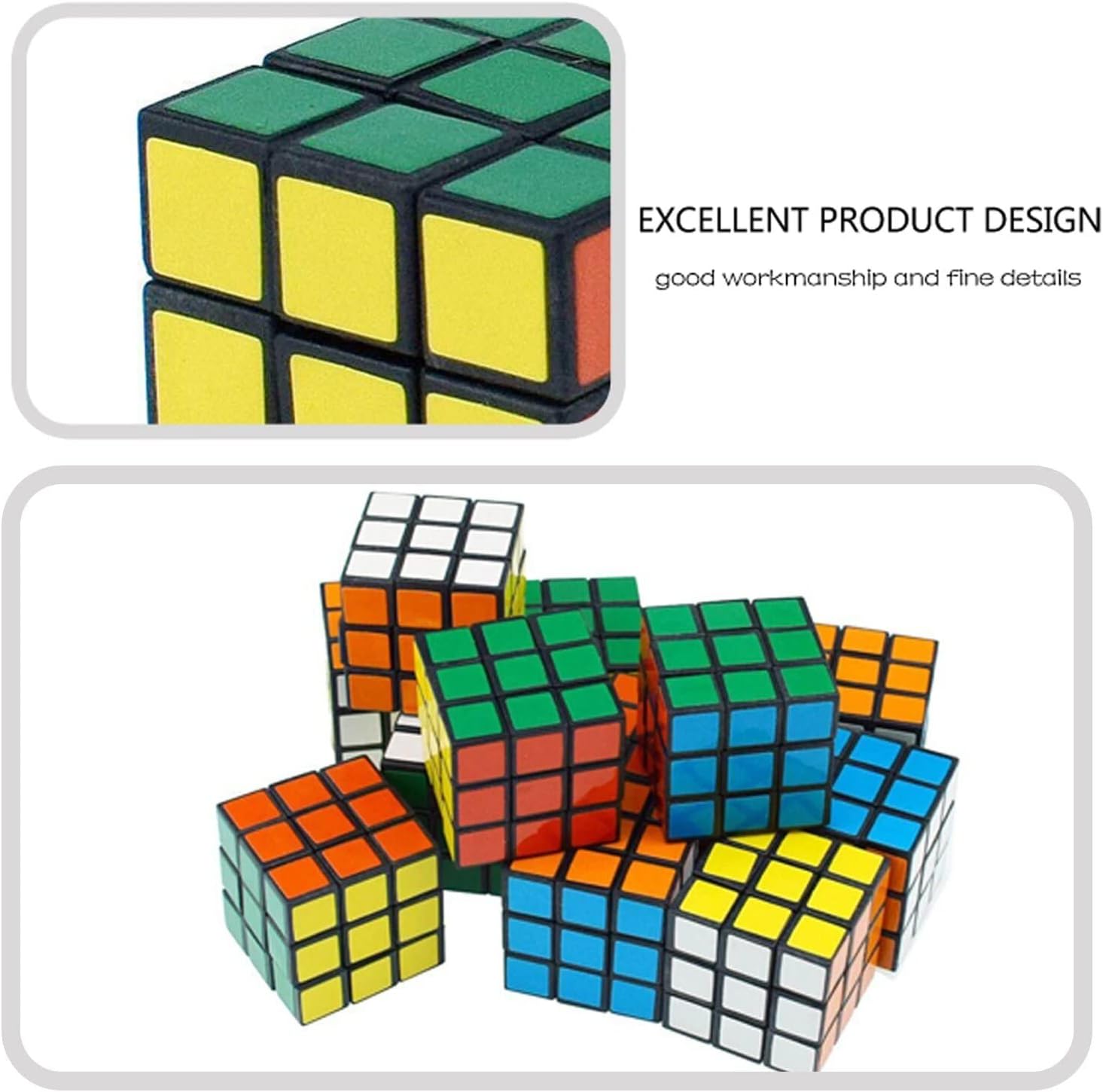 PREMIUM MINI CUBE 3x3x3 VERY SMALL CUBE FOR FUN AND ENTERTAINMENT PACK ...