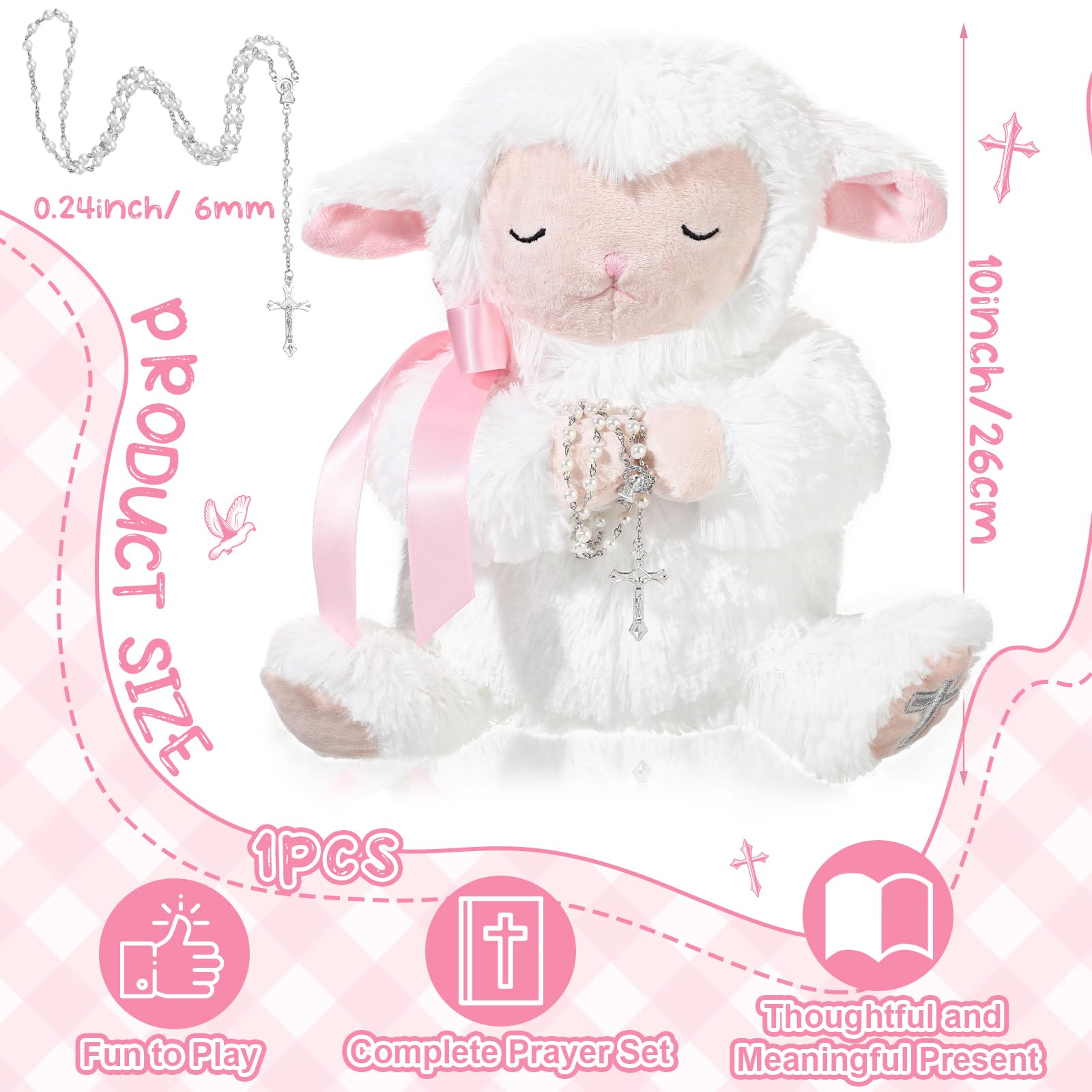 Snapklik.com : MiniInflat Baptism Gift Christian Baby Stuffed Animal ...