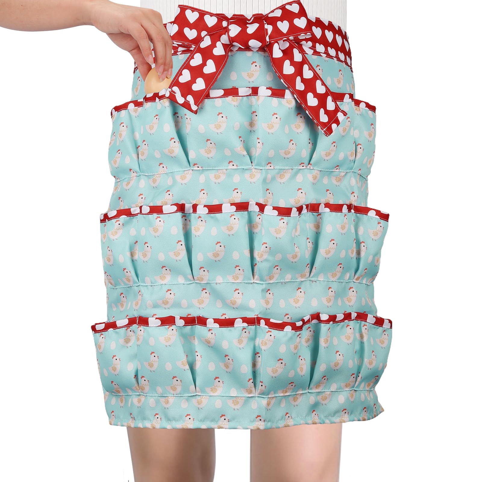 Amazon.com: Harfesto Egg Apron for Fresh Eggs, 18 Deep Pockets Egg ...