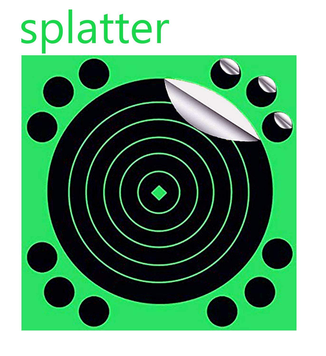 Buy Splatter Targets 7 Inch Self Adhesive Paper Reactive Shooting ...
