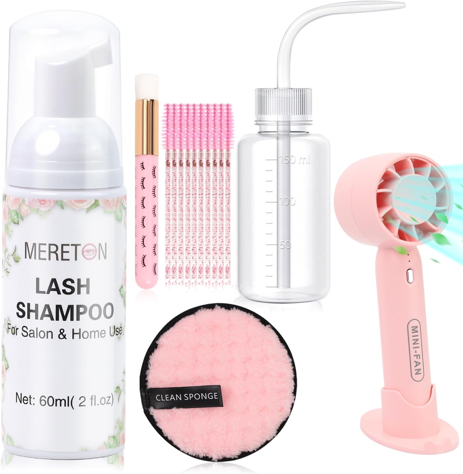 Amazon.com: MERETON Lash Shampoo Kit 60 ml Lash Shampoo for Lash ...