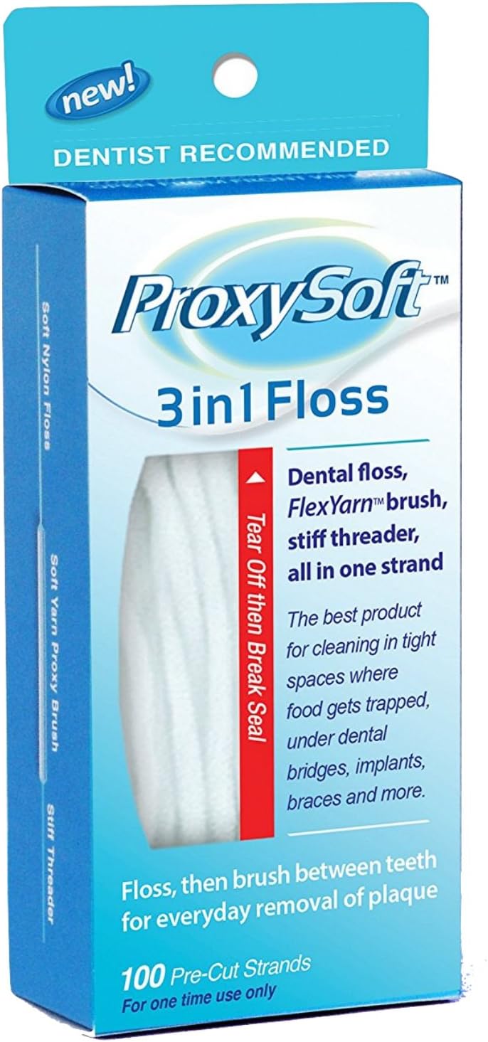 Amazon.com : ProxySoft 3-in-1 Dental Floss for Optimal Teeth Flossing ...