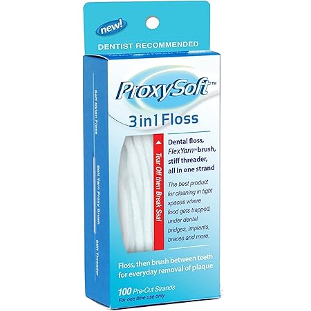 Amazon.com : ProxySoft 3-in-1 Dental Floss for Optimal Teeth Flossing ...