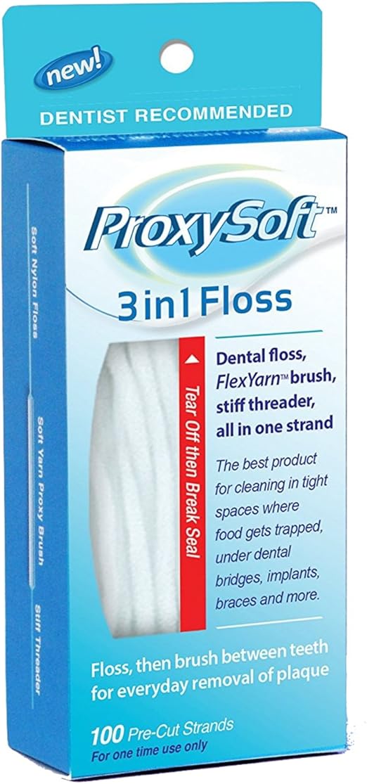 Amazon.com : ProxySoft 3-in-1 Dental Floss for Optimal Teeth Flossing ...