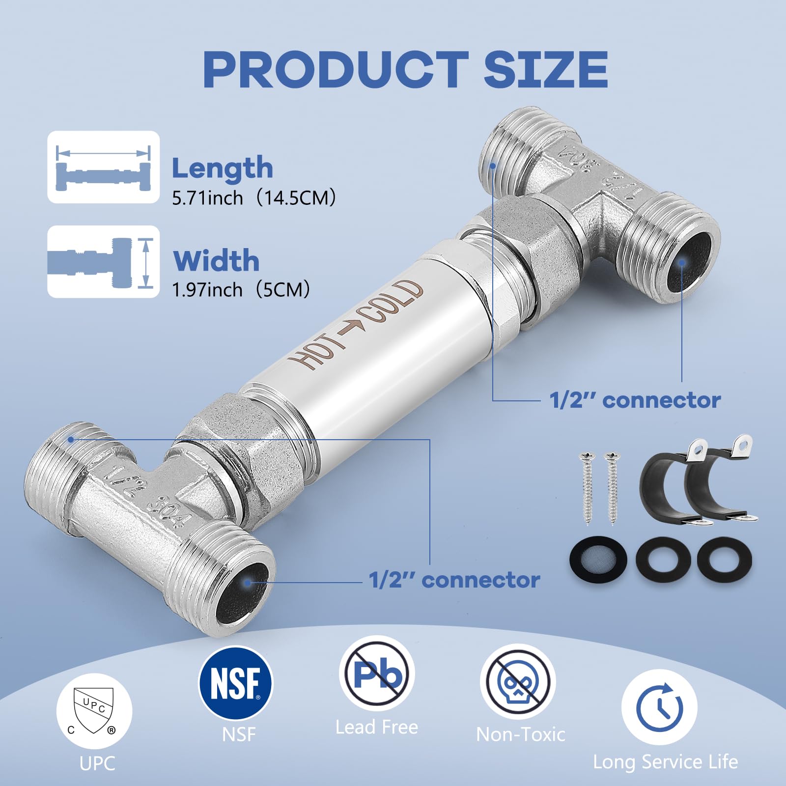 Snapklik.com : 304 Stainless Steel Bypass Valve For Instant Hot Water ...