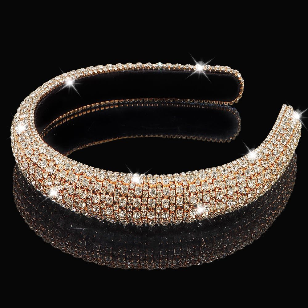 Amazon.com : milylove Rhinestone Crystal Diamond Headbands for Women ...