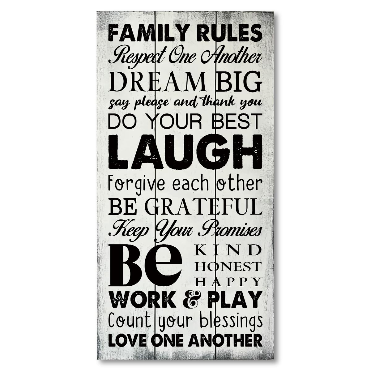 Amazon.com: Family Rules Wall Décor, House Rules Home Signs Decor ...