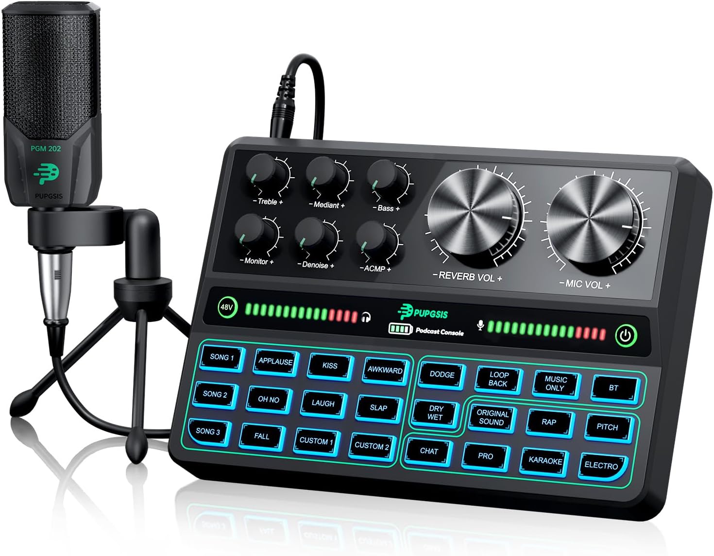 Amazon.com: P PUPGSIS Podcast Equipment Bundle with XLR Condenser Large ...