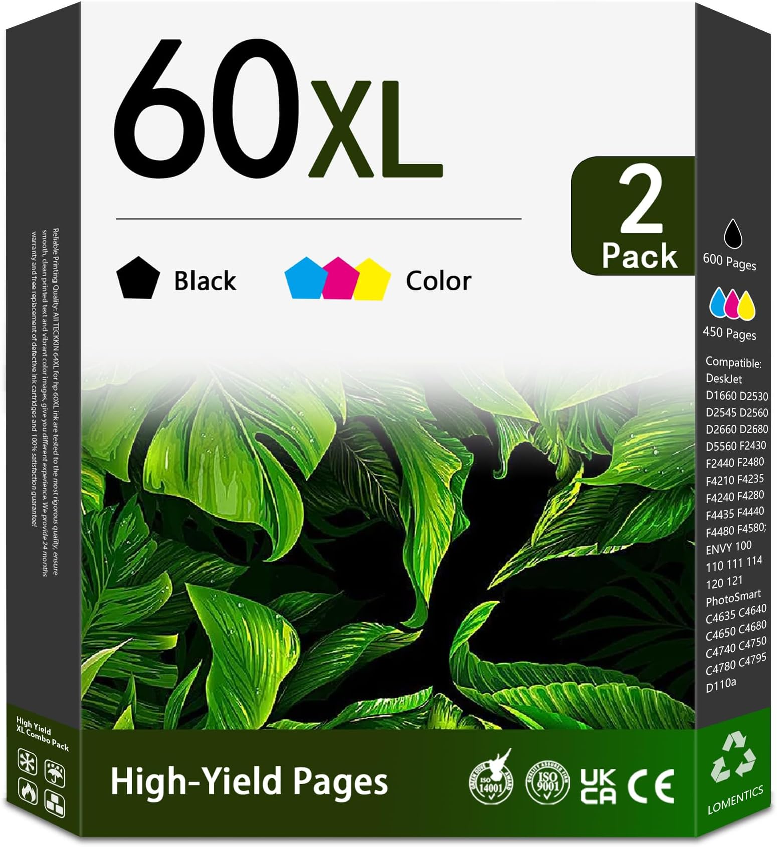 Amazon.com: 60XL High Yelid Ink Cartridges Combo Pack - Compatible 60XL ...