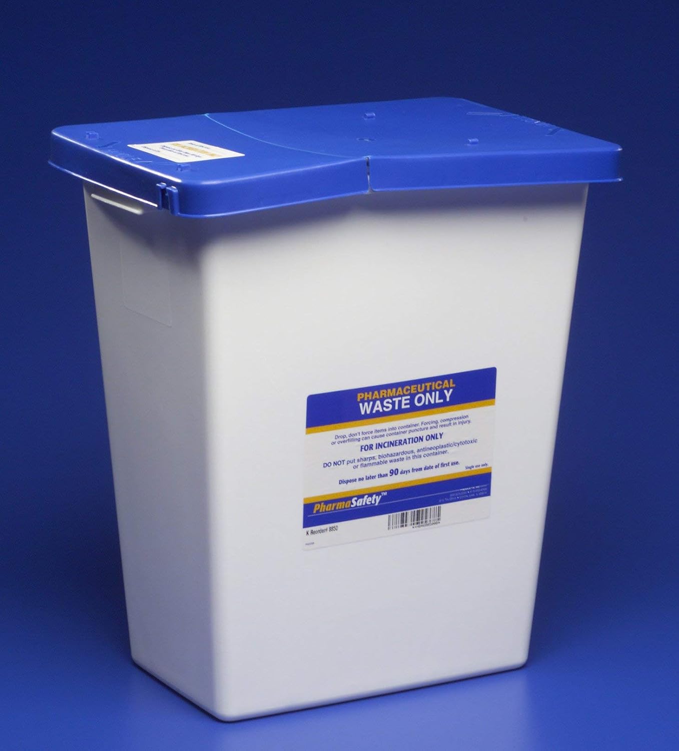 PharmaSafety Pharmaceutical Waste Container Nestable 17-3/4 H X 11 W X ...