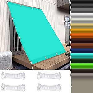 Amazon.co.jp: Veranda Blindfold Awning 3 x 6 m Privacy Protection ...