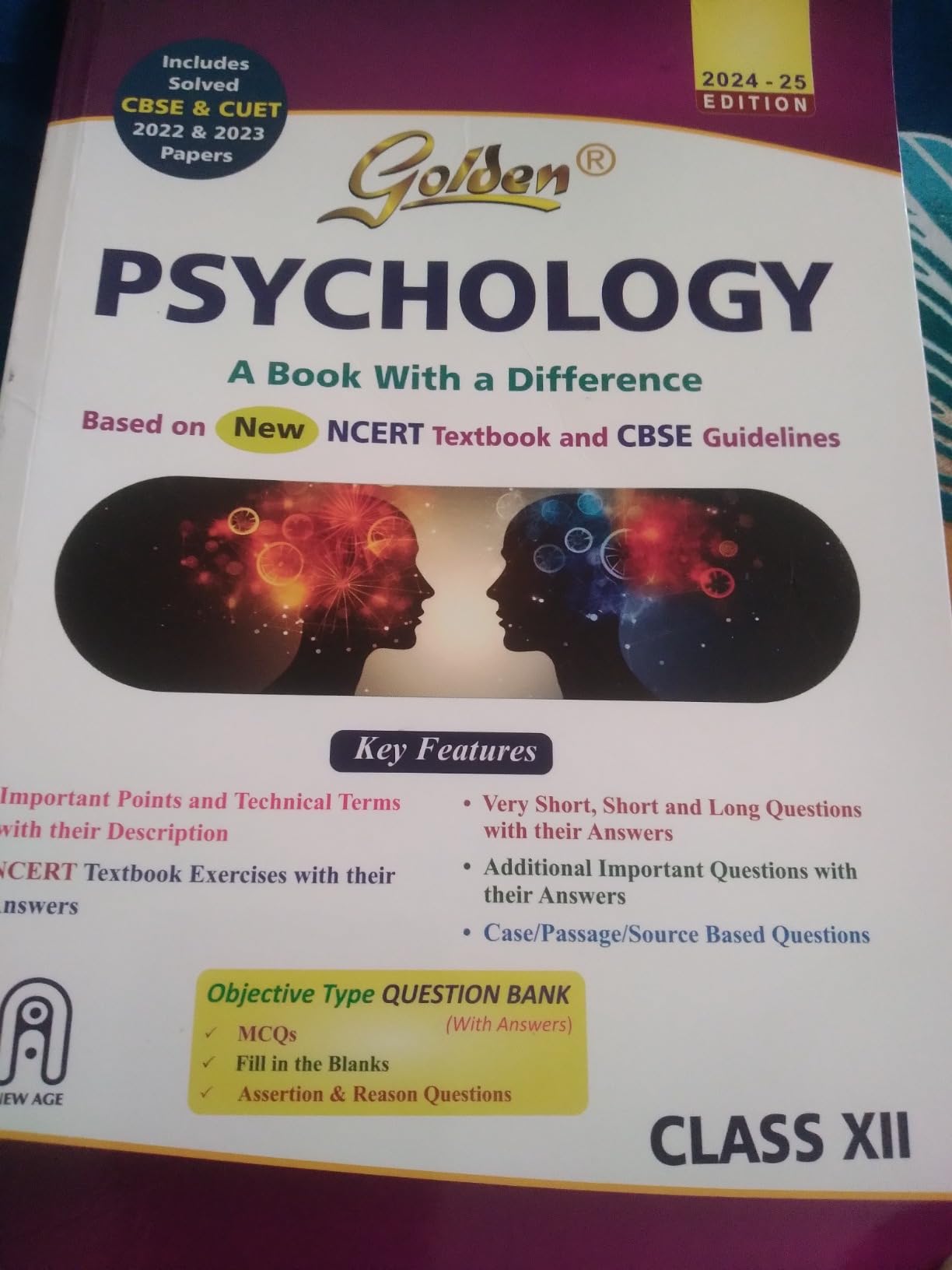Golden Psychology Class 12 Based on NEW NCERT Textbooks