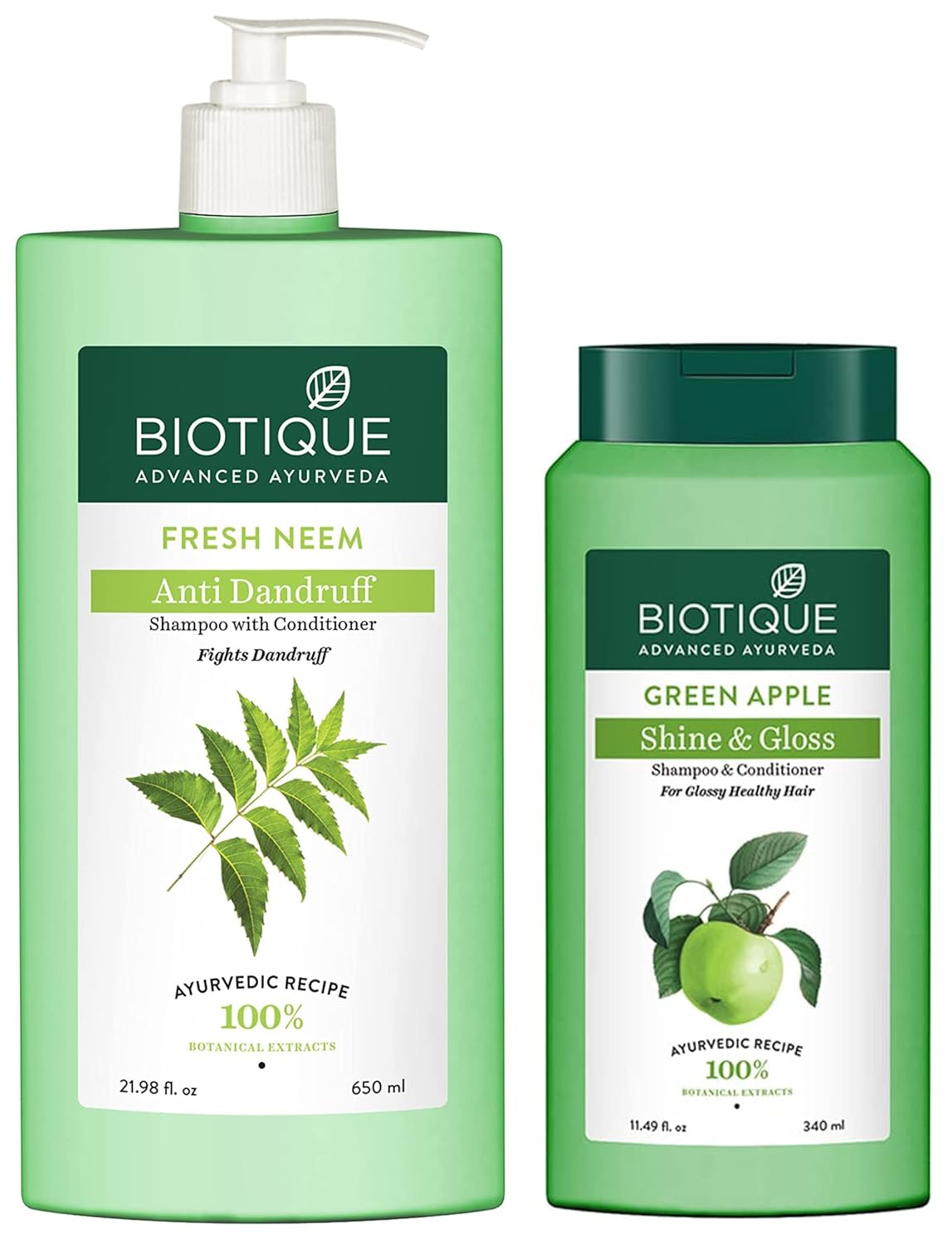 Buy Biotique Bio Neem Margosa Anti Dandruff Shampoo and Conditioner ...