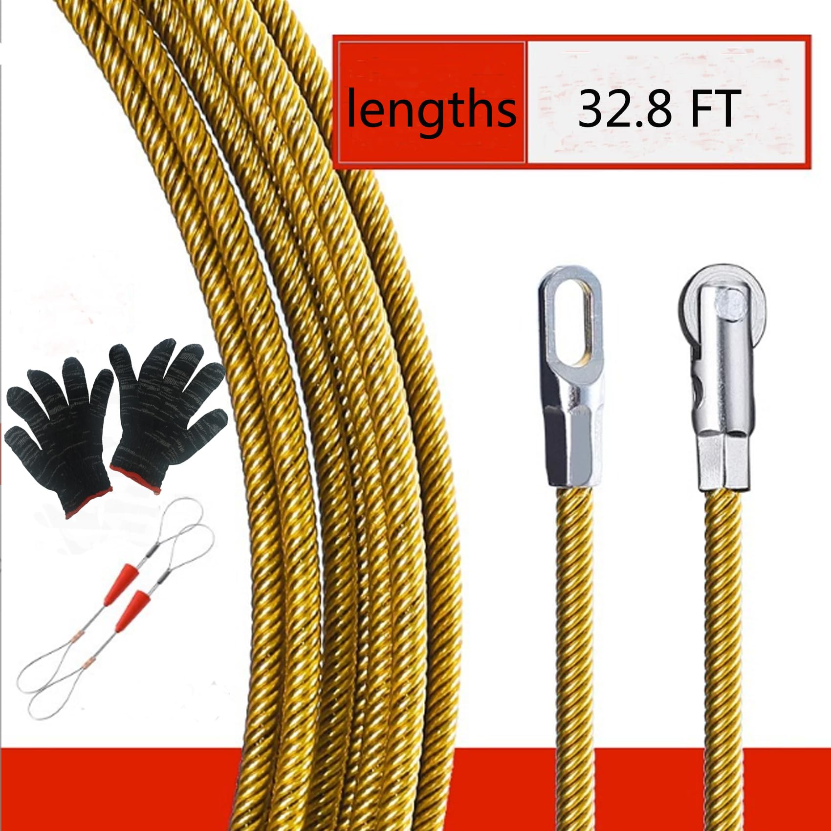 Fish Tape Mua KOOTANS 22FT Fiberglass Electrical Wire Running Kit Wire ...