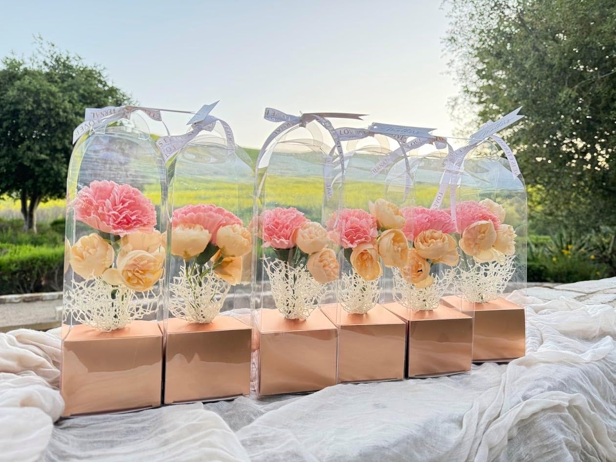 Amazon.com: Ann Florist Artificial Carnation Floral Gift Box - Delicate ...