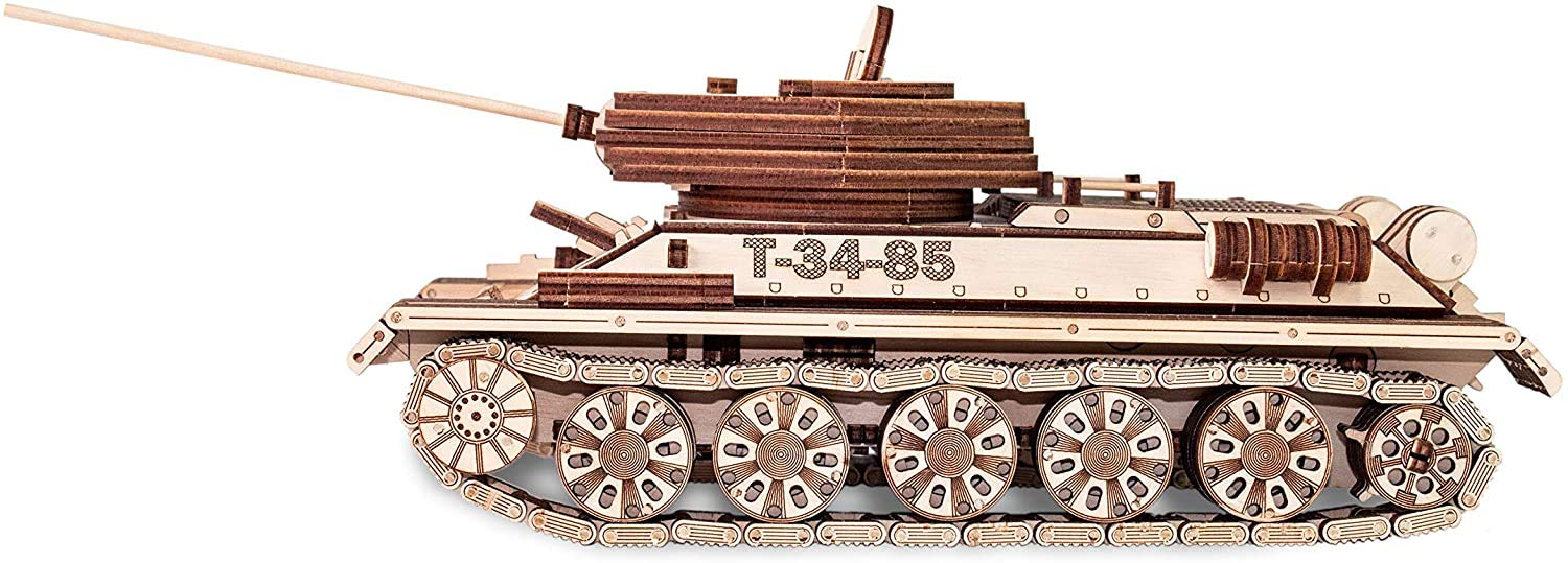 Buy EWA Eco-Wood-Art 3D Wooden Puzzle Tank for Adults and Teens – Tank ...